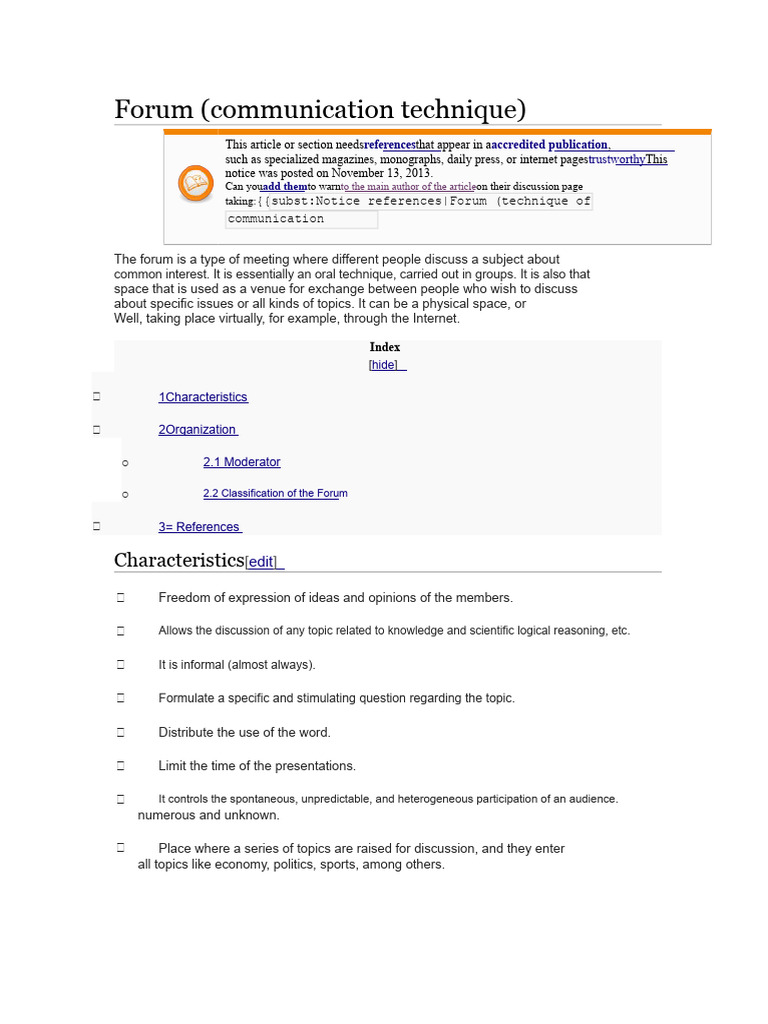 Creating an Online Forum Guide | PDF | Internet Forum | Human Communication