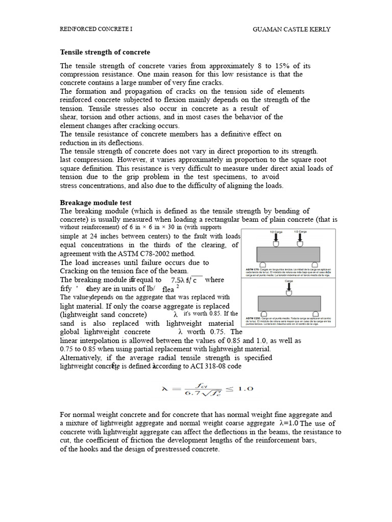 Understanding Concrete Tensile Strength | PDF | Strength Of Materials ...