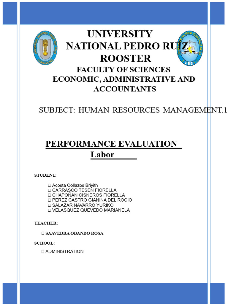 Human Resources Performance Evaluation Guide | PDF | Performance ...
