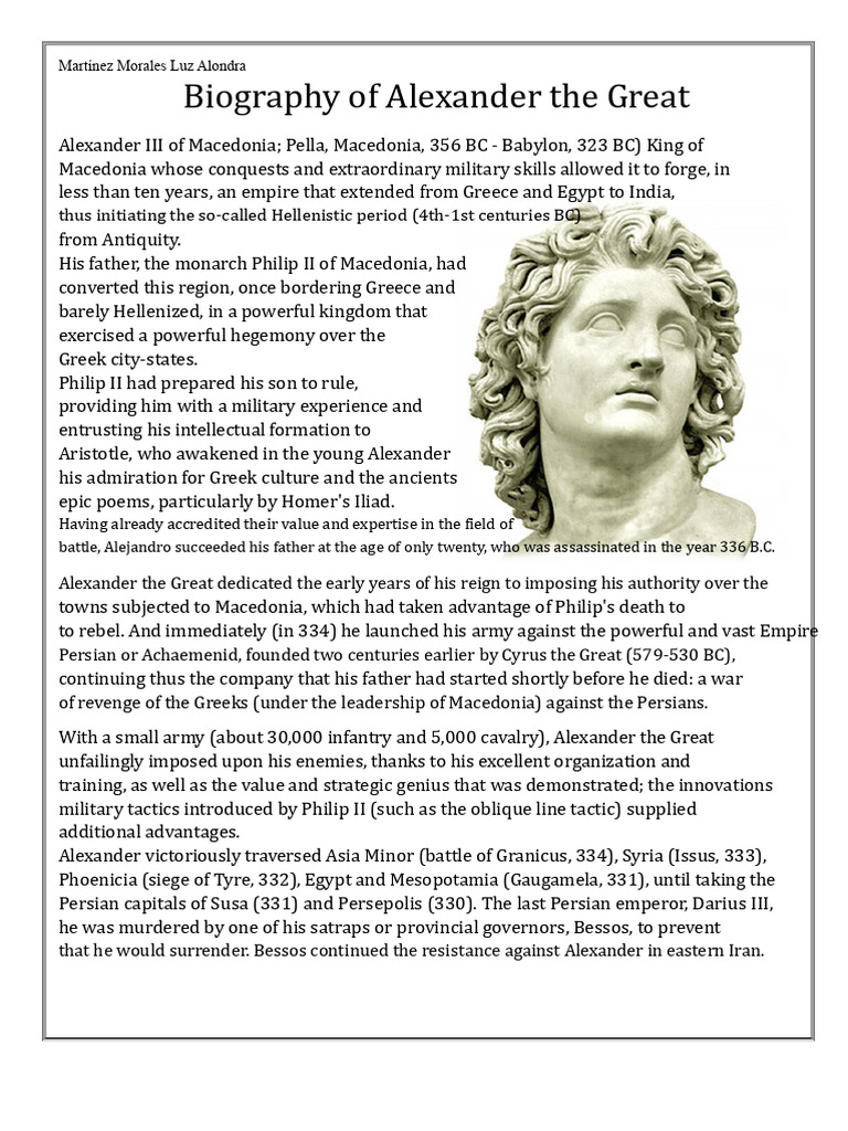 Alexander the Great's Empire Expansion | PDF | Alexander The Great ...