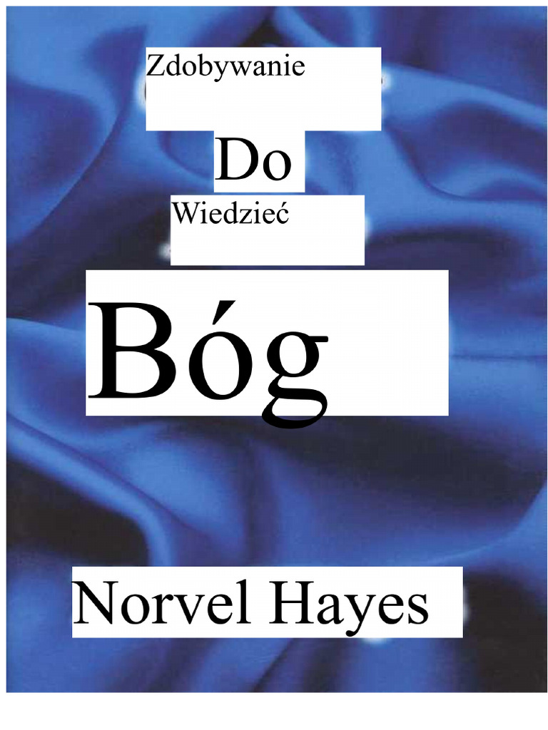 Poznawanie Boga - Norvel Hayes | PDF