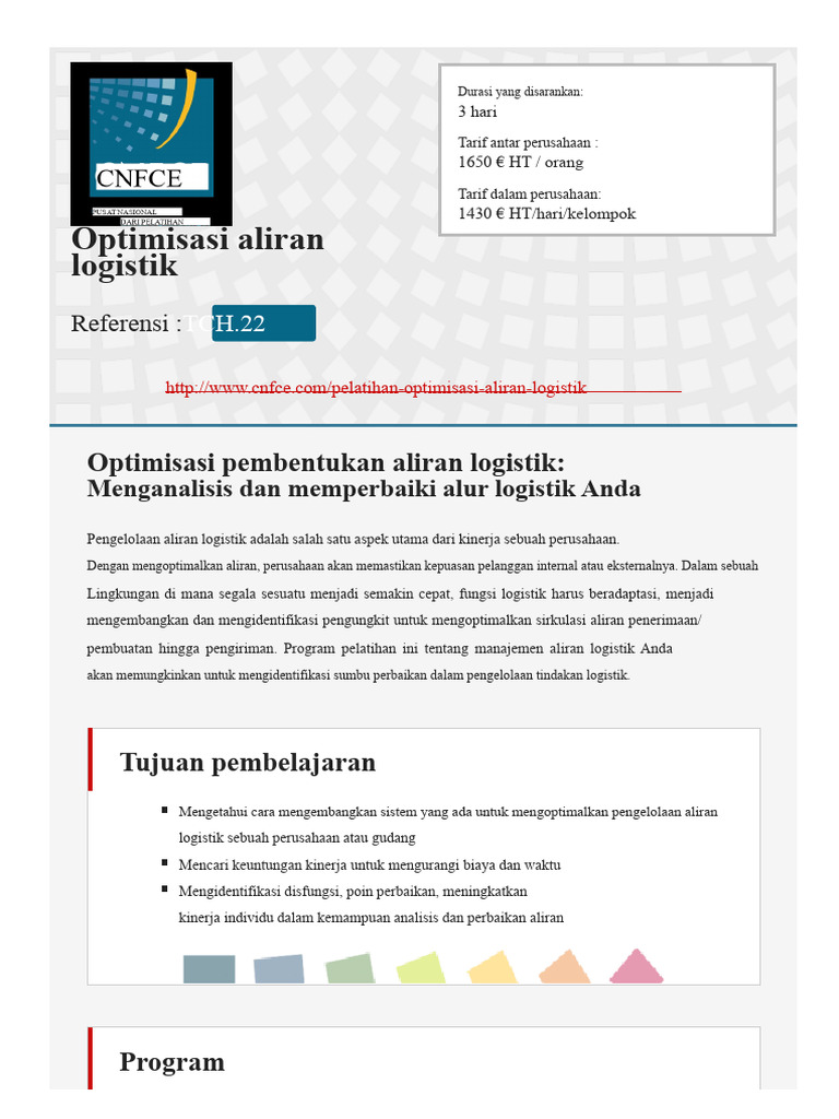 Optimisasi Aliran Logistik | PDF