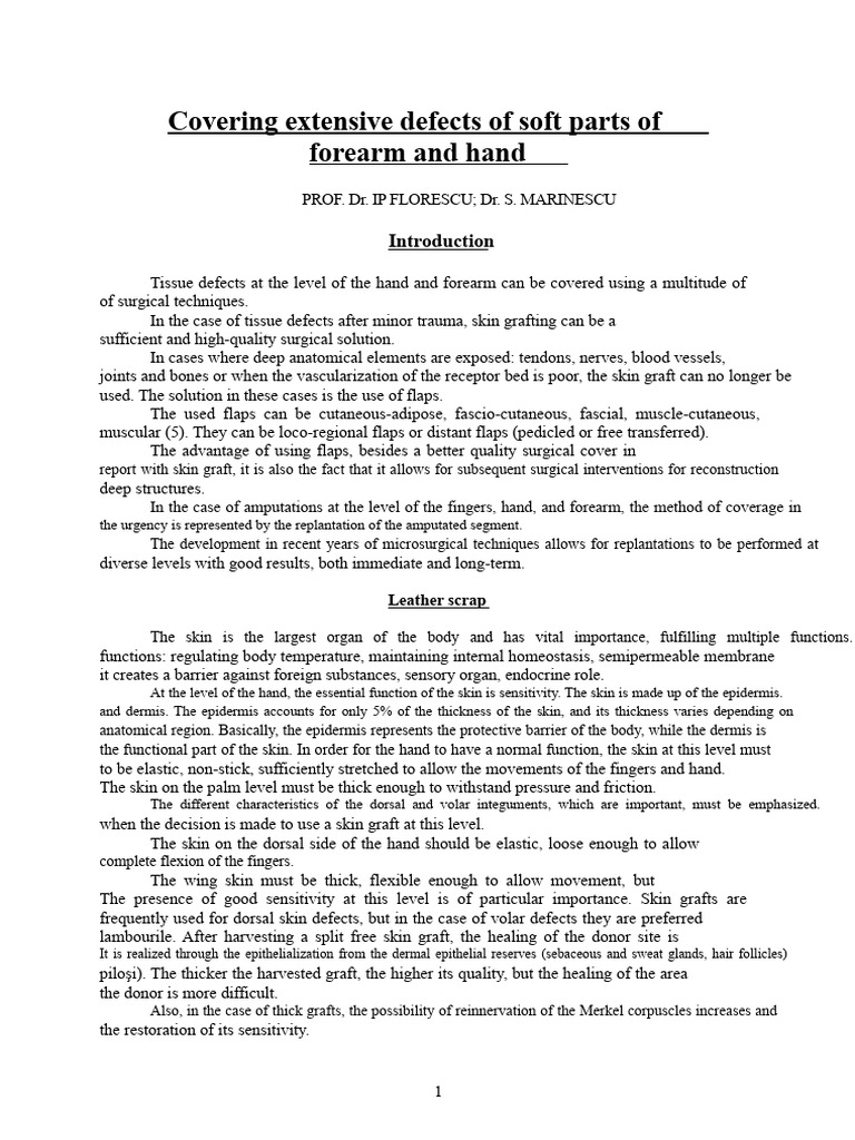 Surgical Techniques for Hand and Forearm Defects | PDF | Hand | Elbow