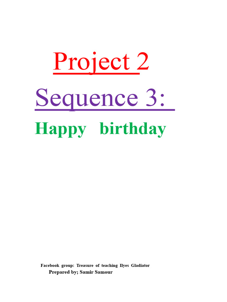 Pro 2 Sequence 3 The Party 4ap Samir Samour | PDF | Plural | Noun