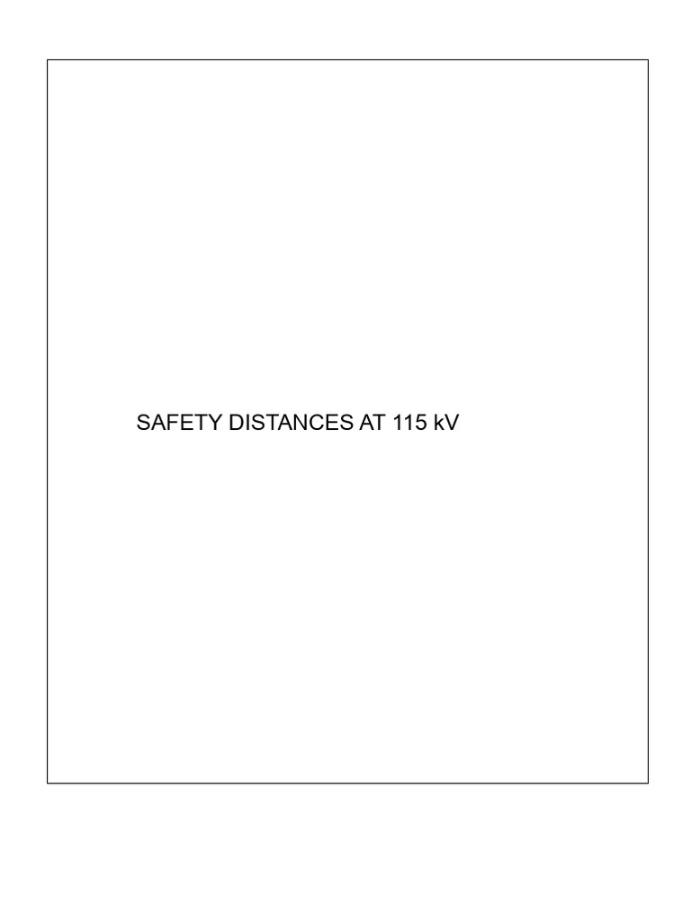 Safety Distances for 115 kV Substations | PDF | Insulator (Electricity ...