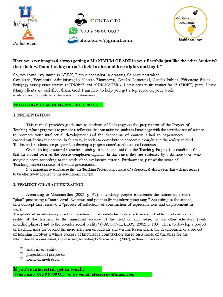 Maximize Your Pedagogy Project Score | PDF | Pedagogy | Reality