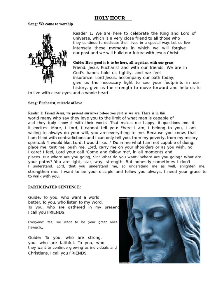 Holy Hours | PDF | Jesus | Eucharist