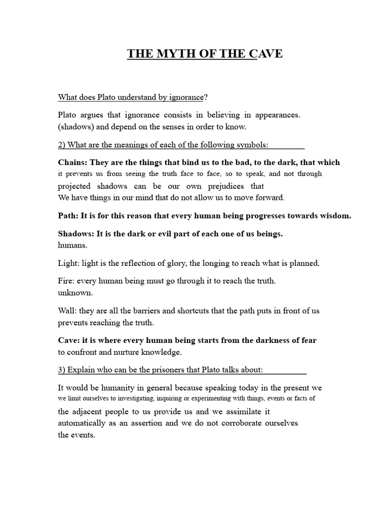 Understanding Plato's Allegory of the Cave | PDF | Plato | Wisdom