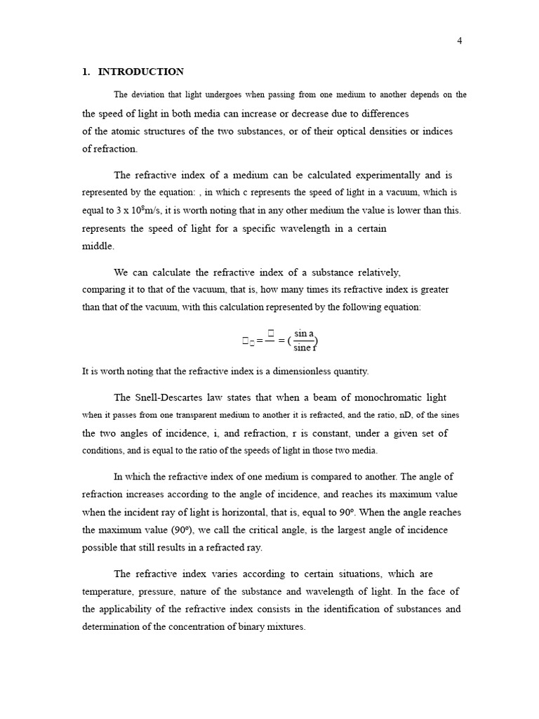Refractive Index and Brix Measurement Techniques | PDF | Refractive ...