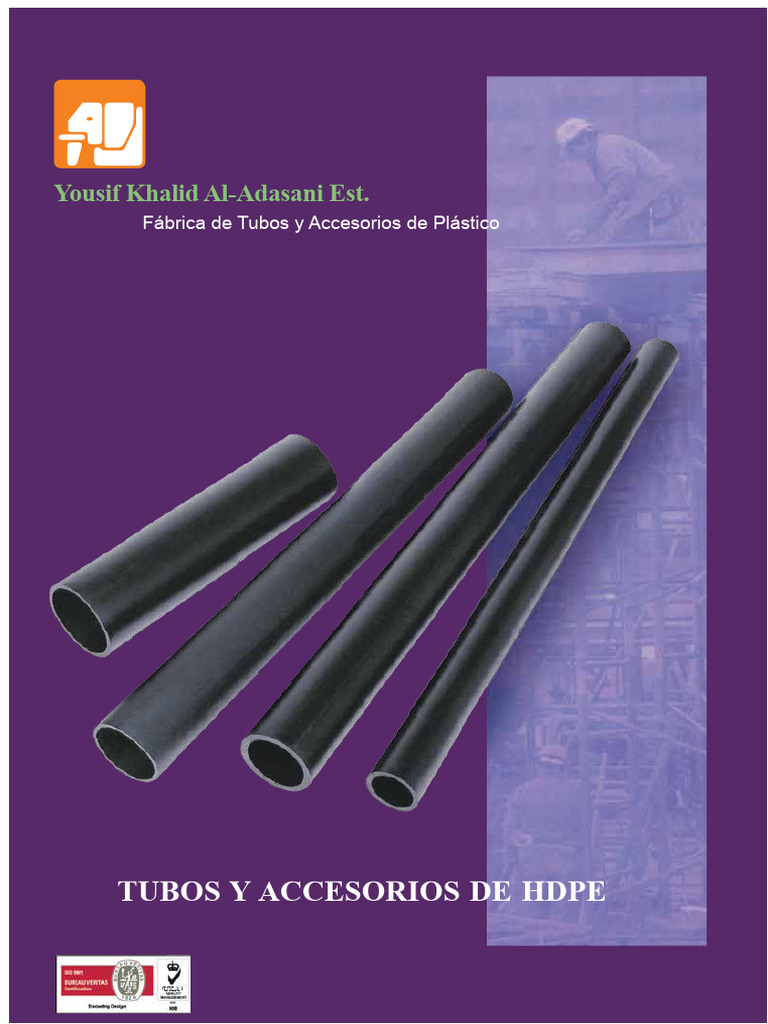 Tubos y Accesorios HDPE de Al-Adasani | PDF | Tubería (transporte de ...