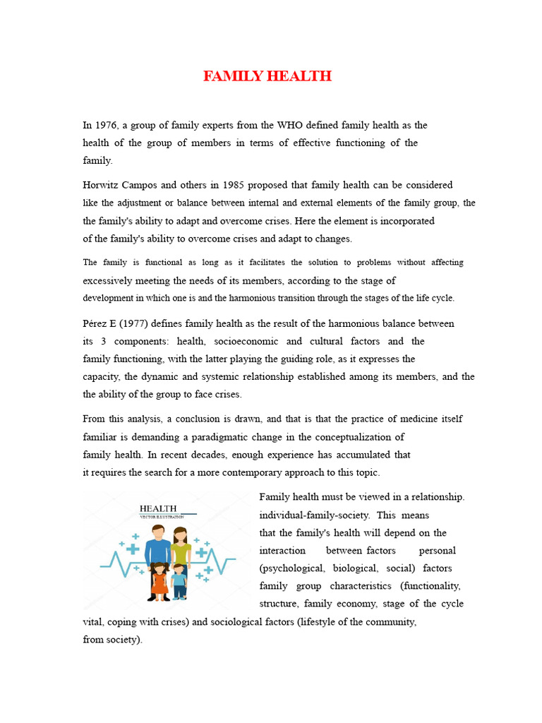 Family and Community Health | PDF | Liberal Arts Education ...