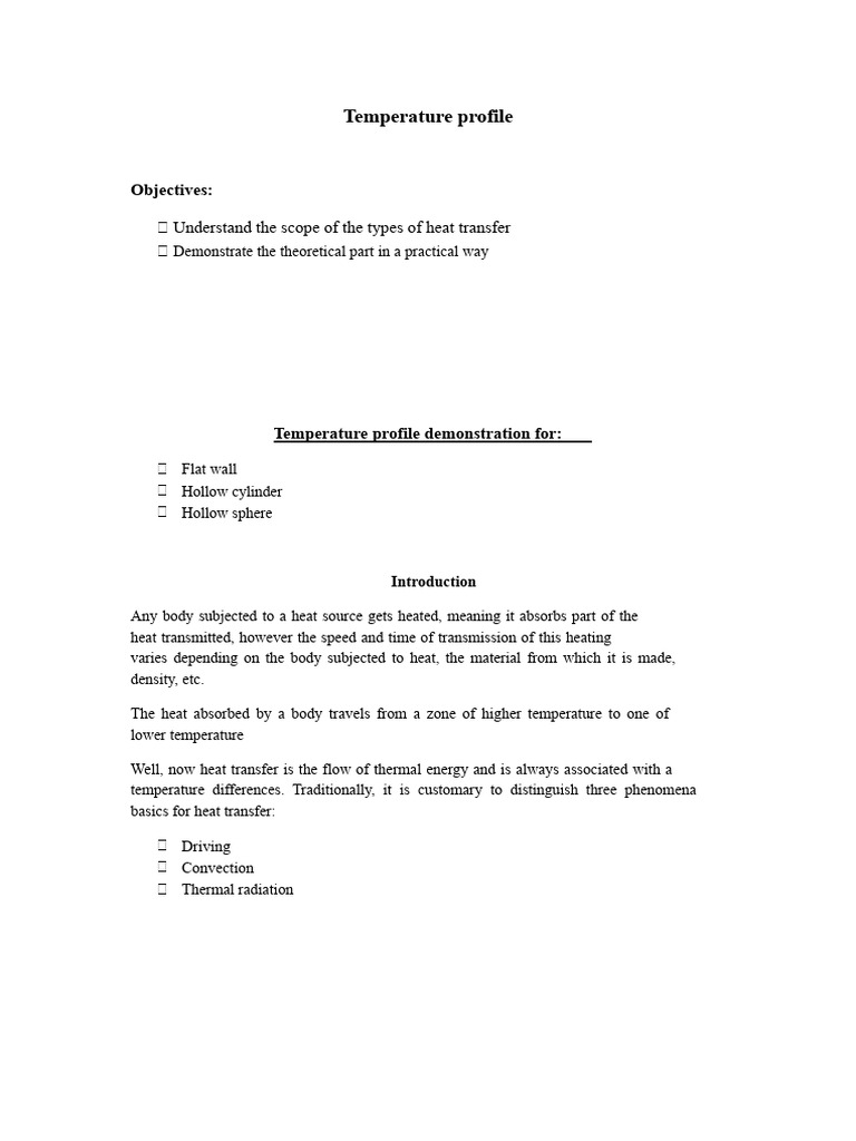 Heat Transfer in Flat, Cylindrical, and Spherical Walls | PDF | Thermal ...