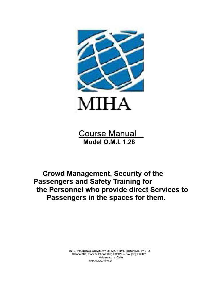 OMI 1.28: Passenger Safety Training | PDF | Ships | Sea Captain