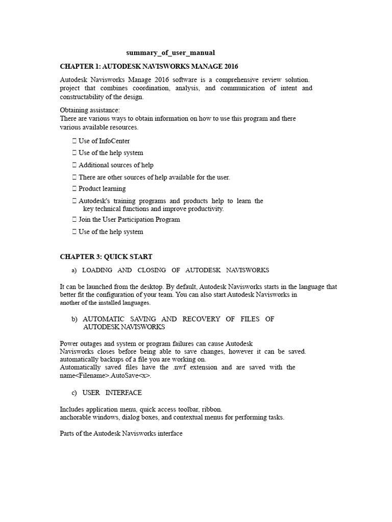 Navisworks (Example and Summary Manual) (1) | PDF | Graphical User ...