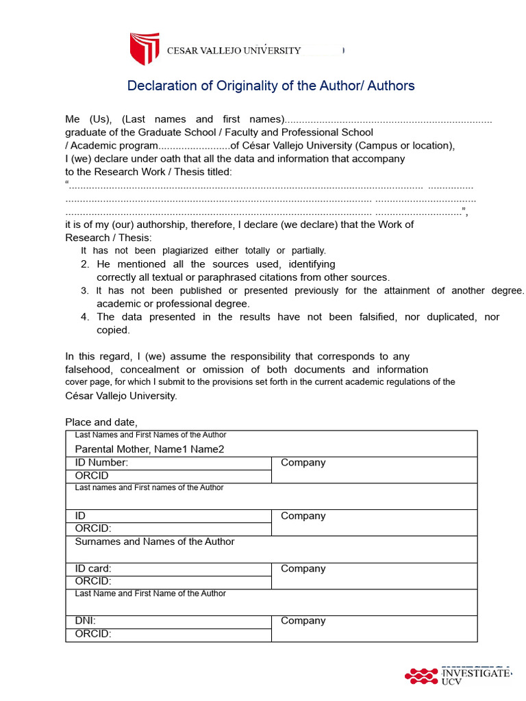 Declaration of Originality of The Author & Authorization in The ...
