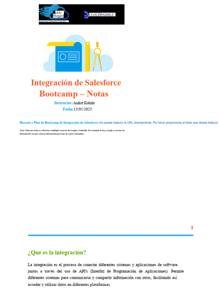 Notas Del Bootcamp de Integración de Salesforce | PDF | Jabón | Servidor web