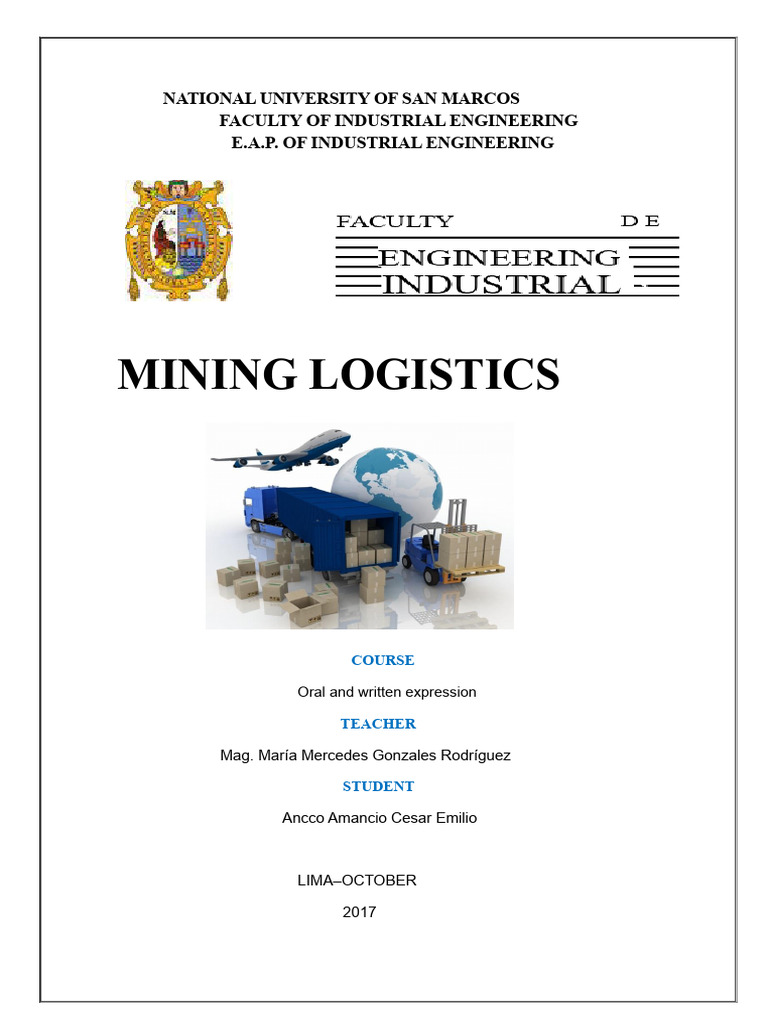Mining Logistics | PDF | Logistics | Supply Chain