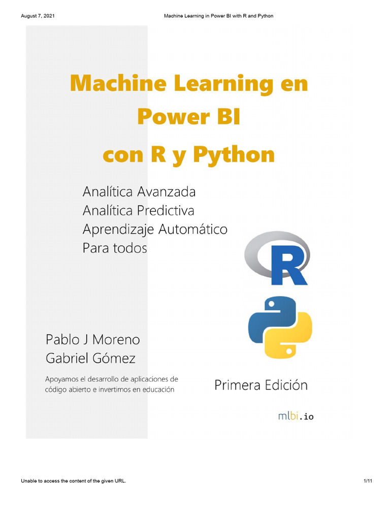 Machine Learning in Power BI With R and Python | PDF
