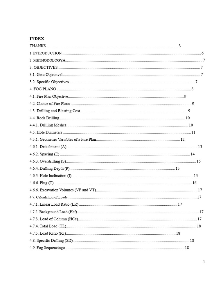 Fire Plan | PDF | Drilling | Mining