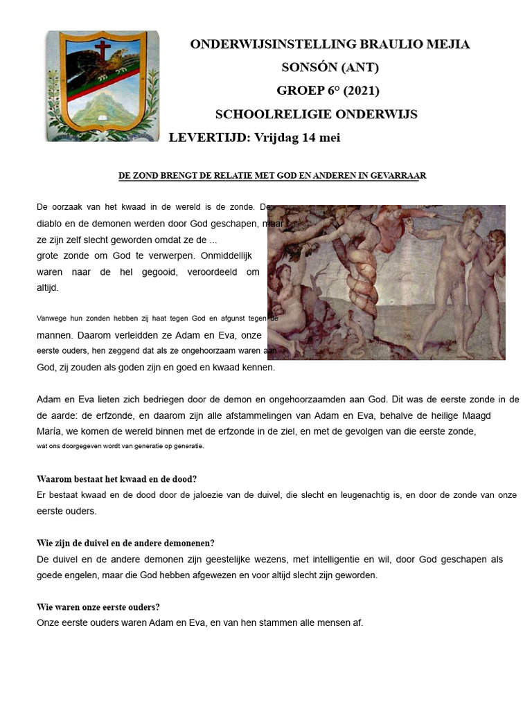 De Zonde Breekt de Relatie Met God en Met Anderen (P. 2) (Mei 14) | PDF