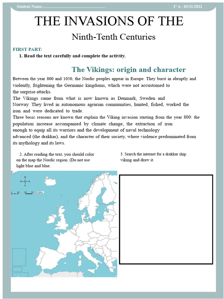 Viking Activities | PDF | Vikings | Nordic Countries