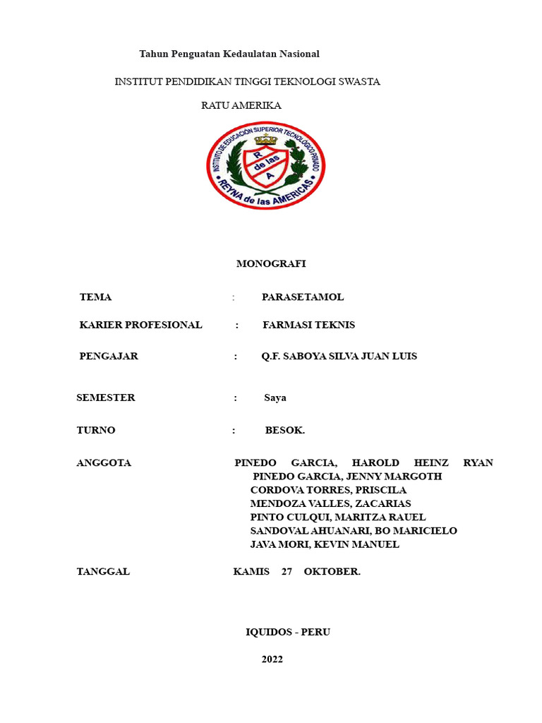 Mekanisme Aksi Paracetamol dalam Farmasi | PDF