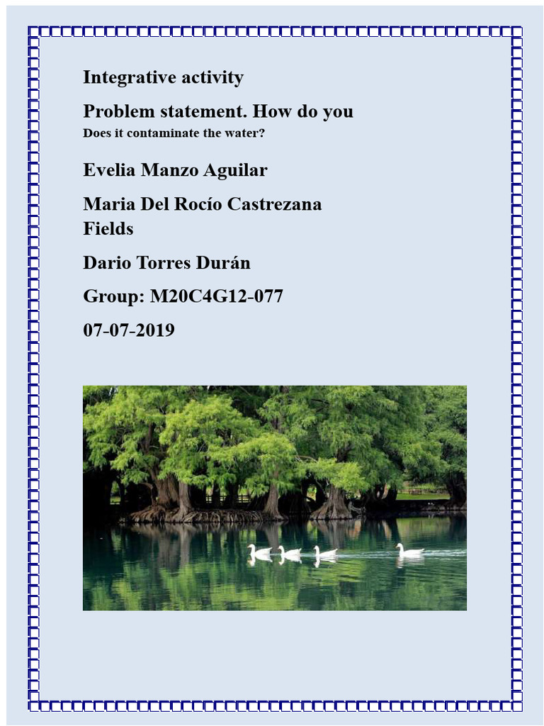 Integrative Activity 2 Module 20 Pdf Pollution Environment