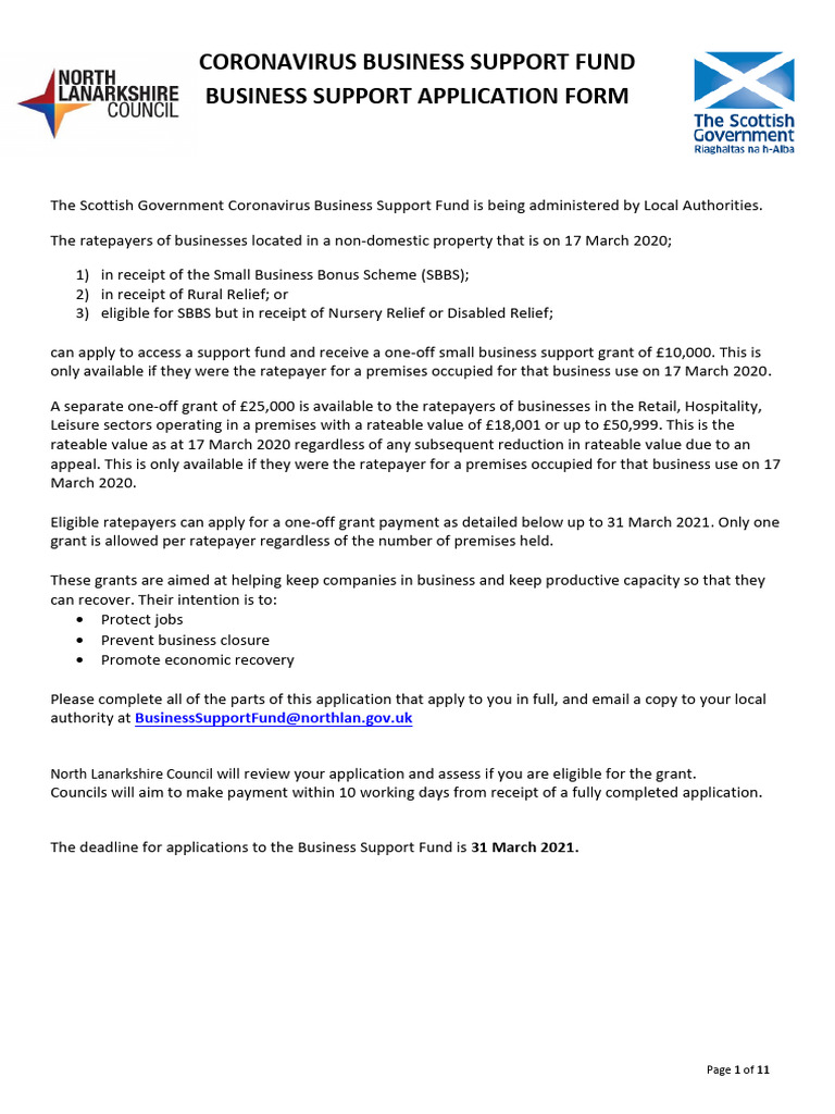 CORONAVIRUS_Fund_-_Application_Form_-_Final_NLC_24.3(0)(1).2020 | PDF ...