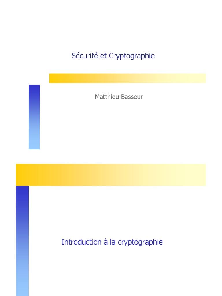 Securite Cryptographie Document | PDF | Cryptanalyse | Cybercriminalité