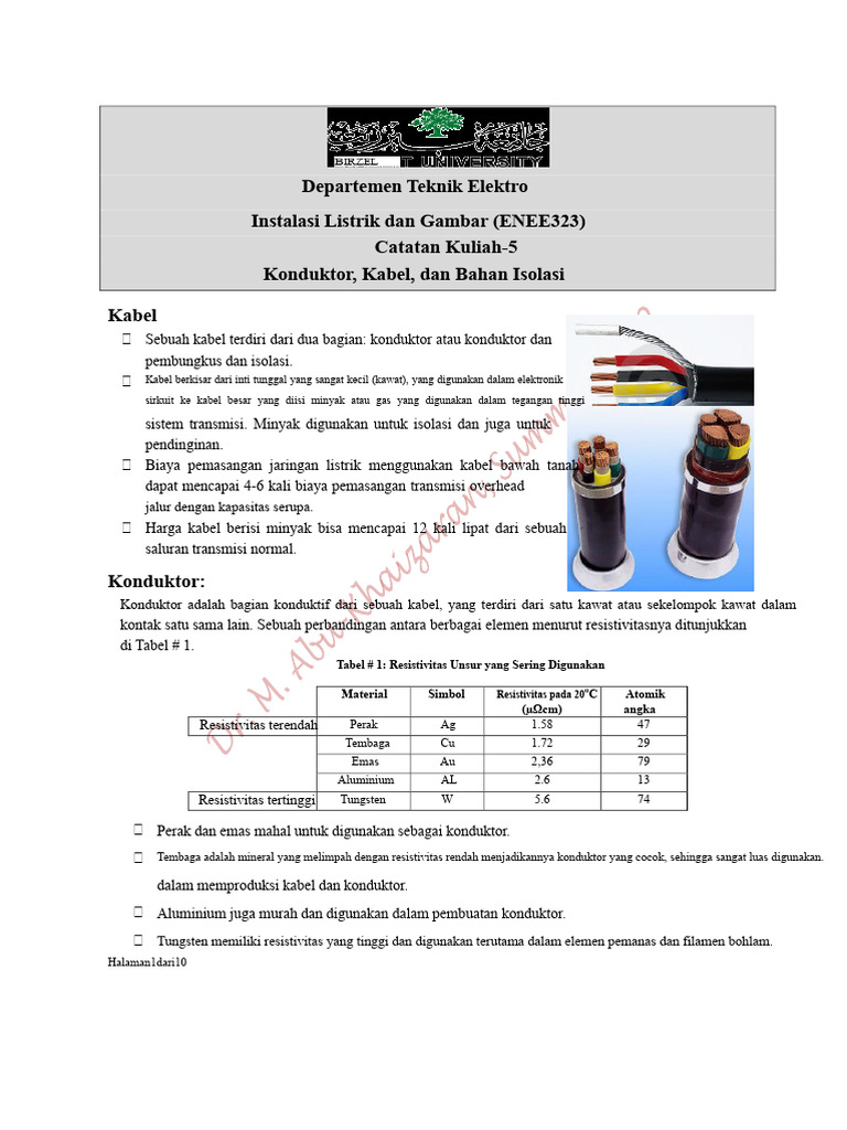 Bahan Konduktor Dan Isolasi Kuliah G | PDF