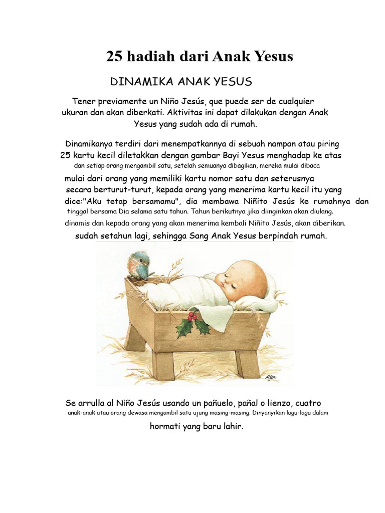25 Hadiah Spiritual dari Anak Yesus | PDF