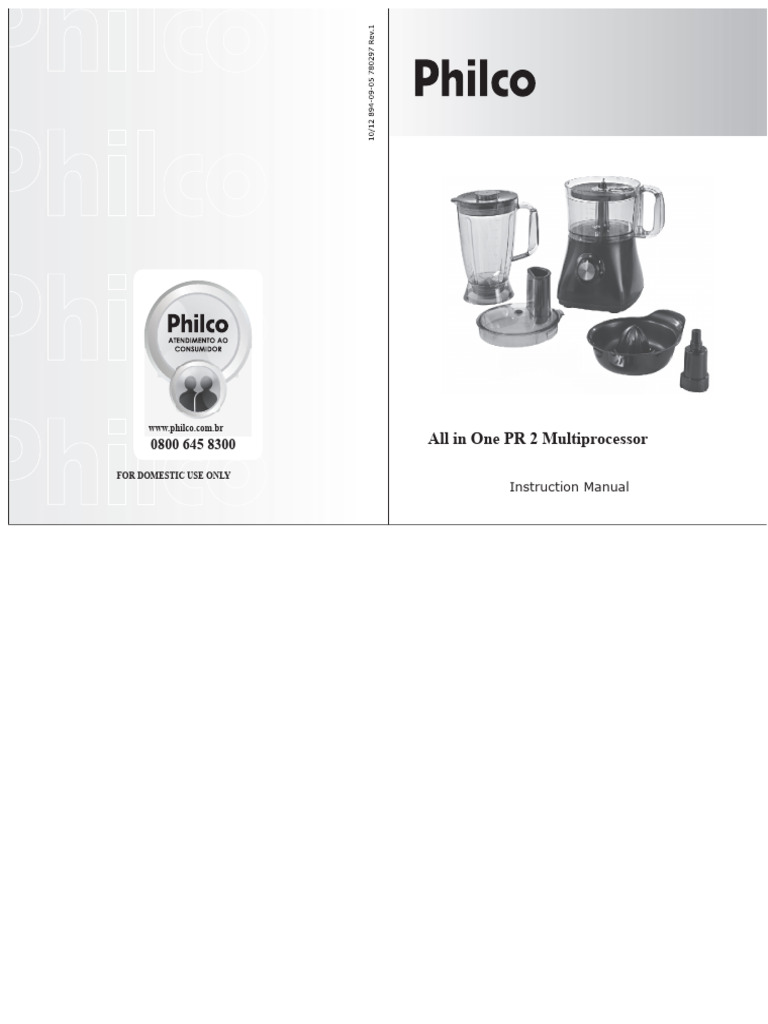 Philco All in One BR 2 Processor Guide | PDF | Electrical Connector ...