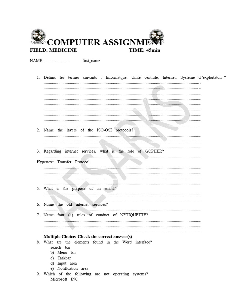 Computer Science Assignment Medicine | PDF | Cursor (User Interface ...