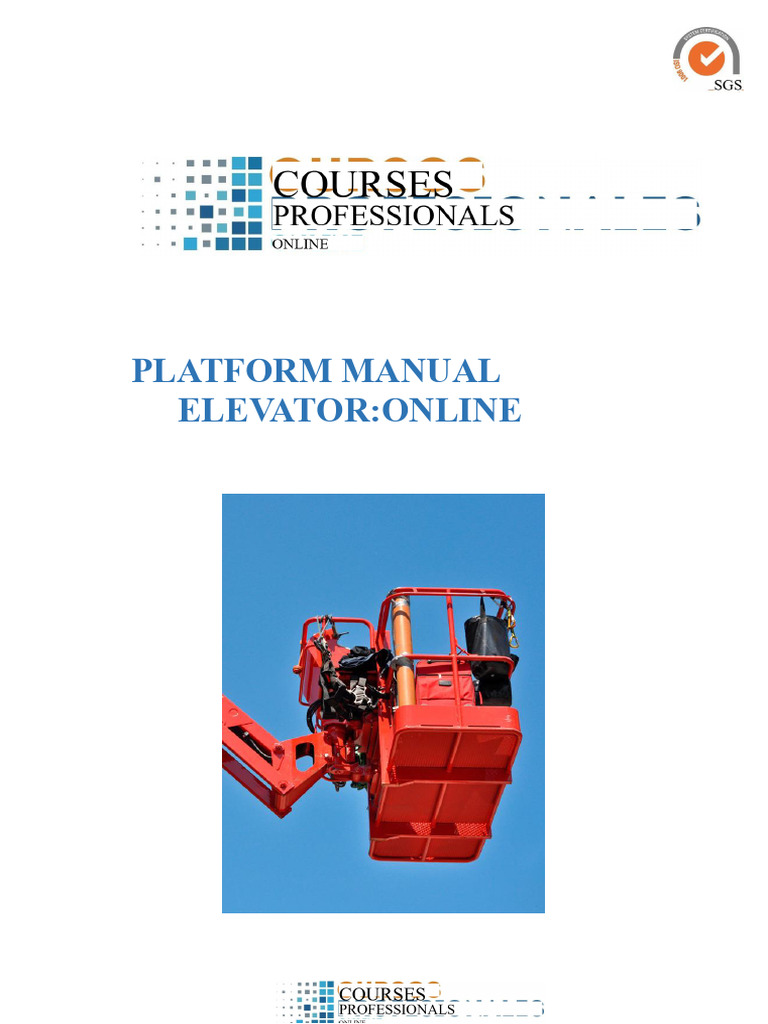 Elevating Platforms Manual | PDF | Elevator | Machines