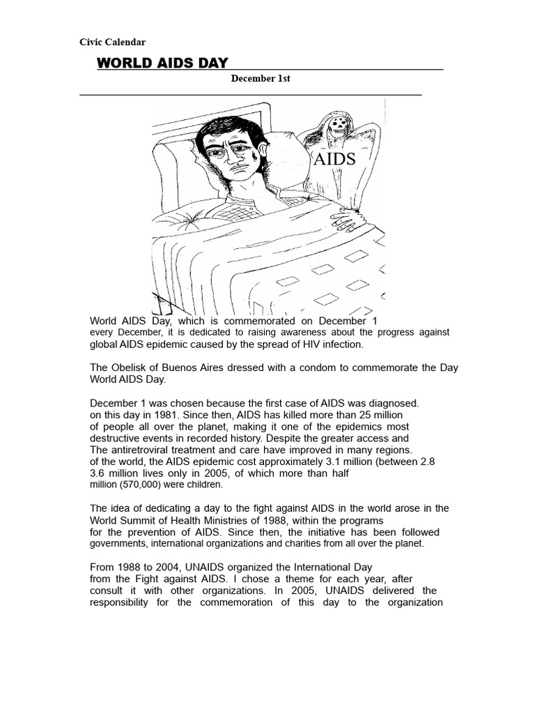 Civic Calendar | PDF | Hiv/Aids | Epidemiology Of Hiv/Aids