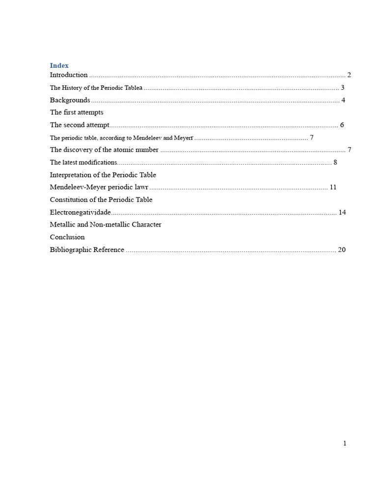 History and Structure of the Periodic Table | PDF | Periodic Table ...