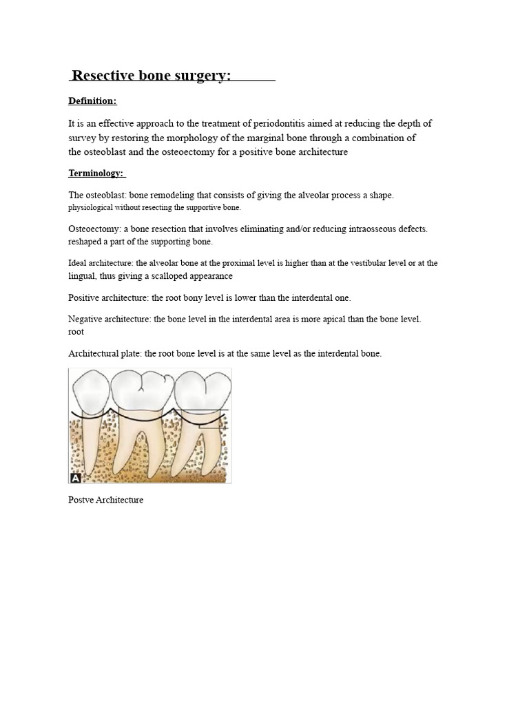 Resective Bone Surgery | PDF | Periodontology | Bone