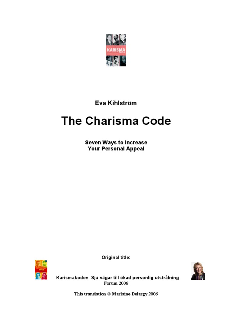 The Charisma Code | PDF | Nonverbal Communication | Charisma