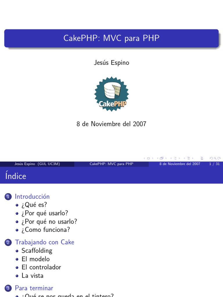 Cakephp | PDF | Modelo – Vista – Controlador | Ruby on Rails