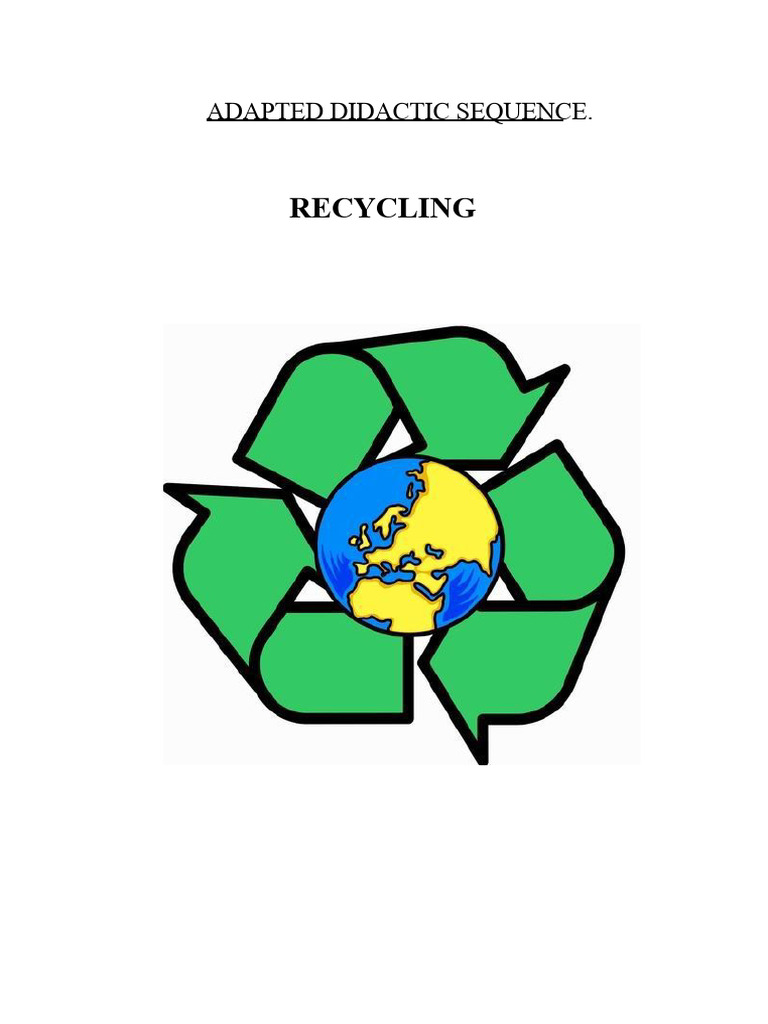 Recycling Project for Early Education | PDF | Waste | Recycling