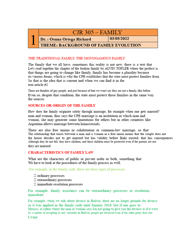 Family Law | PDF | Homo | Family