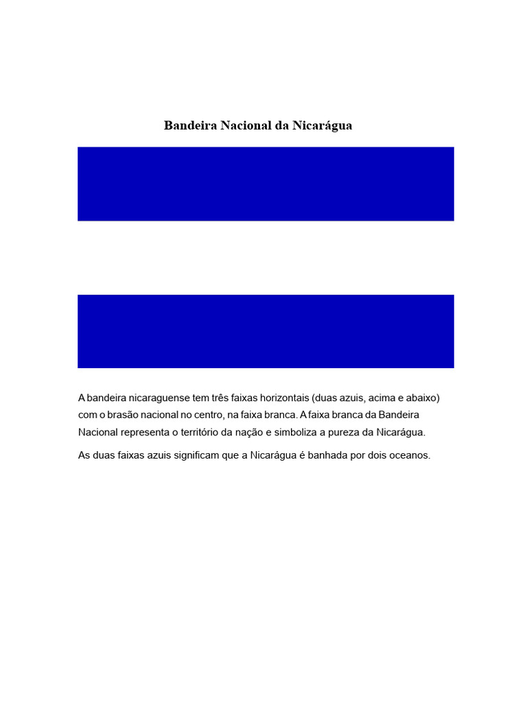 Bandeiras e Escudos Da América Central | PDF | Nicarágua | Bandeira