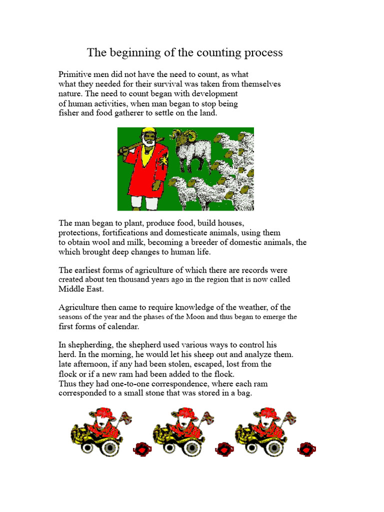 The Beginning of The Counting Process | PDF | Sheep | Shepherd