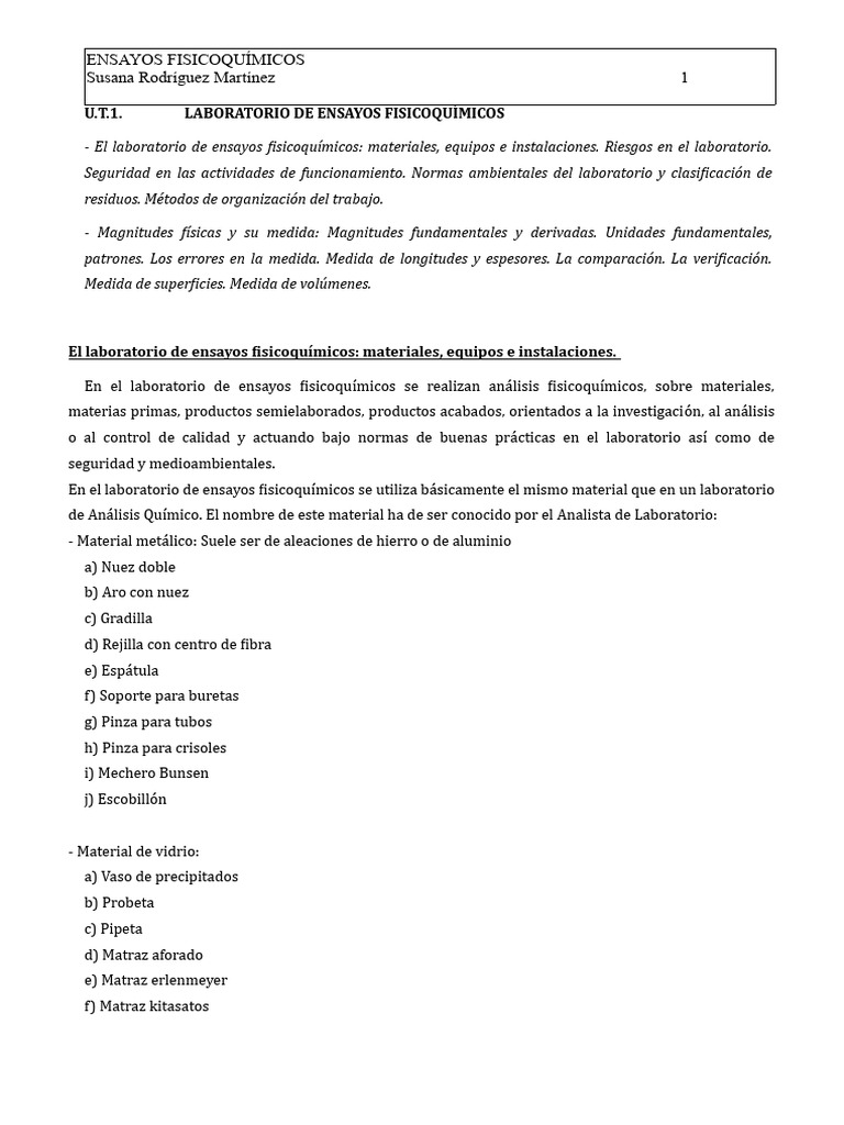 U.T.1 Ensayos | PDF | Laboratorios | Cantidad