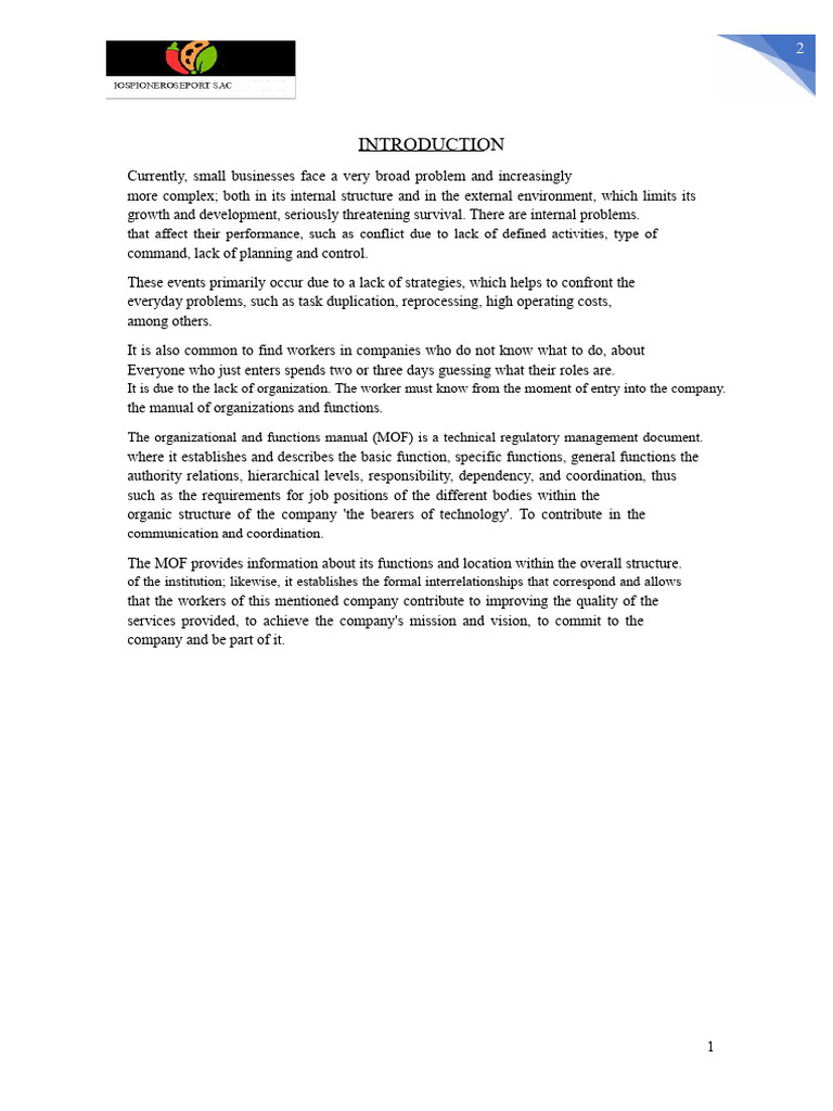 Organizational Manual for Small Businesses | PDF | Inventory | Warehouse