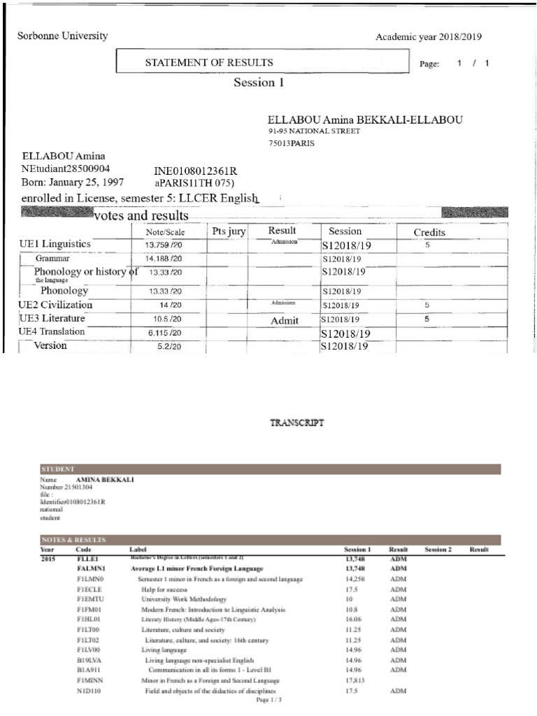 Master's Transcript | PDF | English Studies | Liberal Arts Education