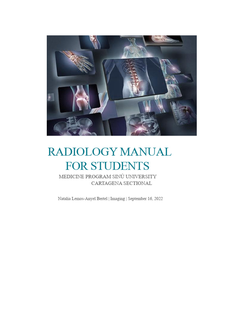 Radiology Manual for Medical Students | PDF | Radiography | Medical ...