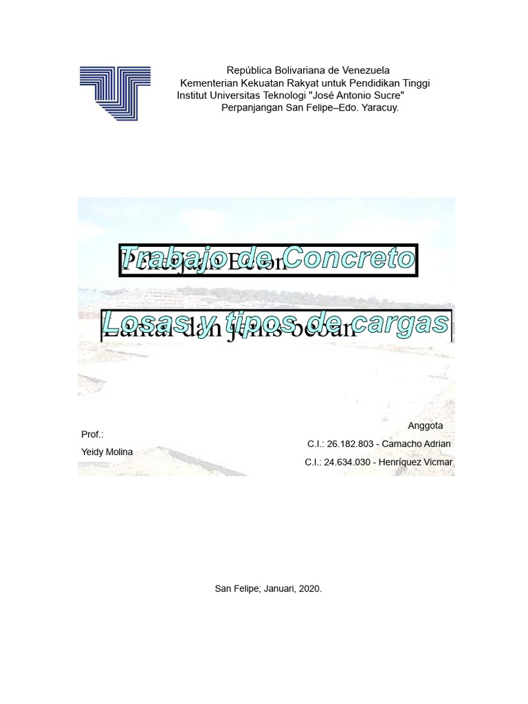 Plate Dan Jenis Beban - Beton | PDF