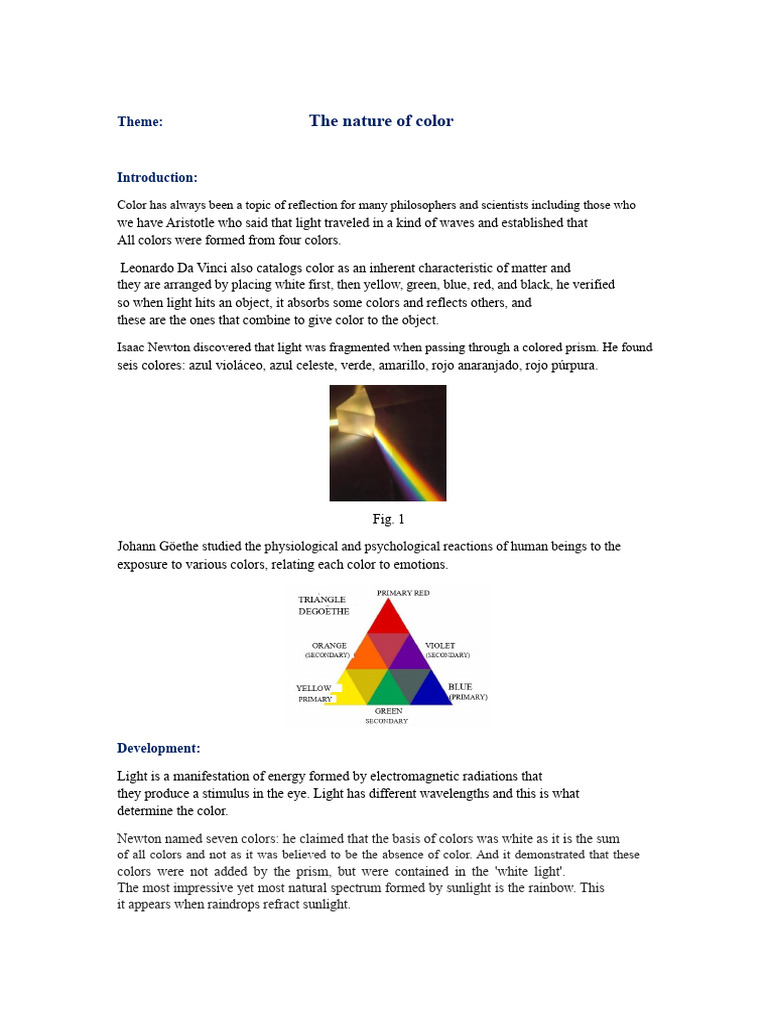 The Nature of Color | PDF | Light | Emission Spectrum