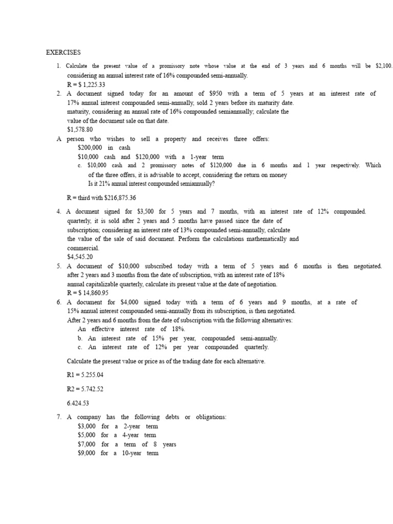 Current Value Task Compound Interest | PDF | Interest | Present Value
